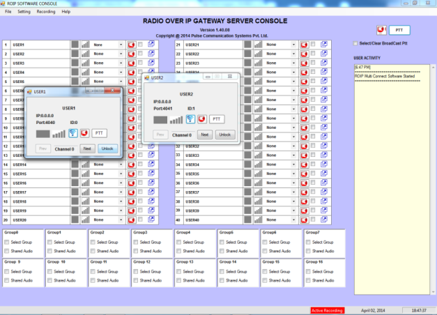 Radio Over IP Gateway